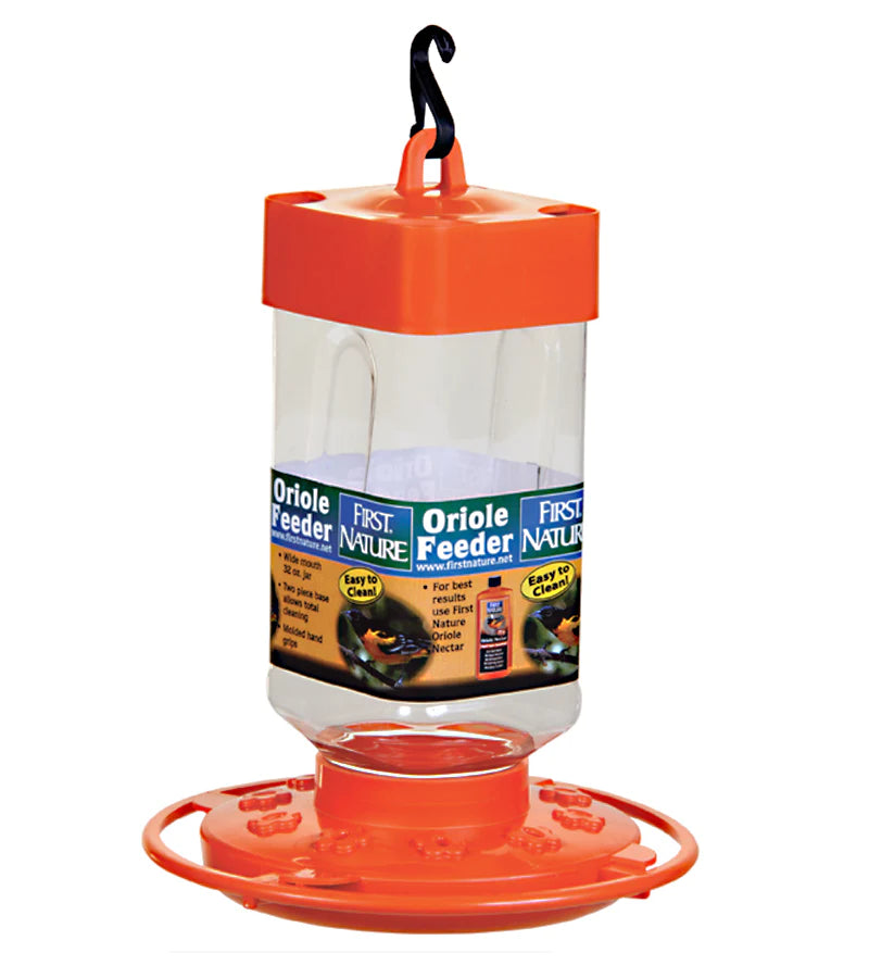 Orange Wide Mouth First Nature Oriole Feeder – Birders Bird Supply ...