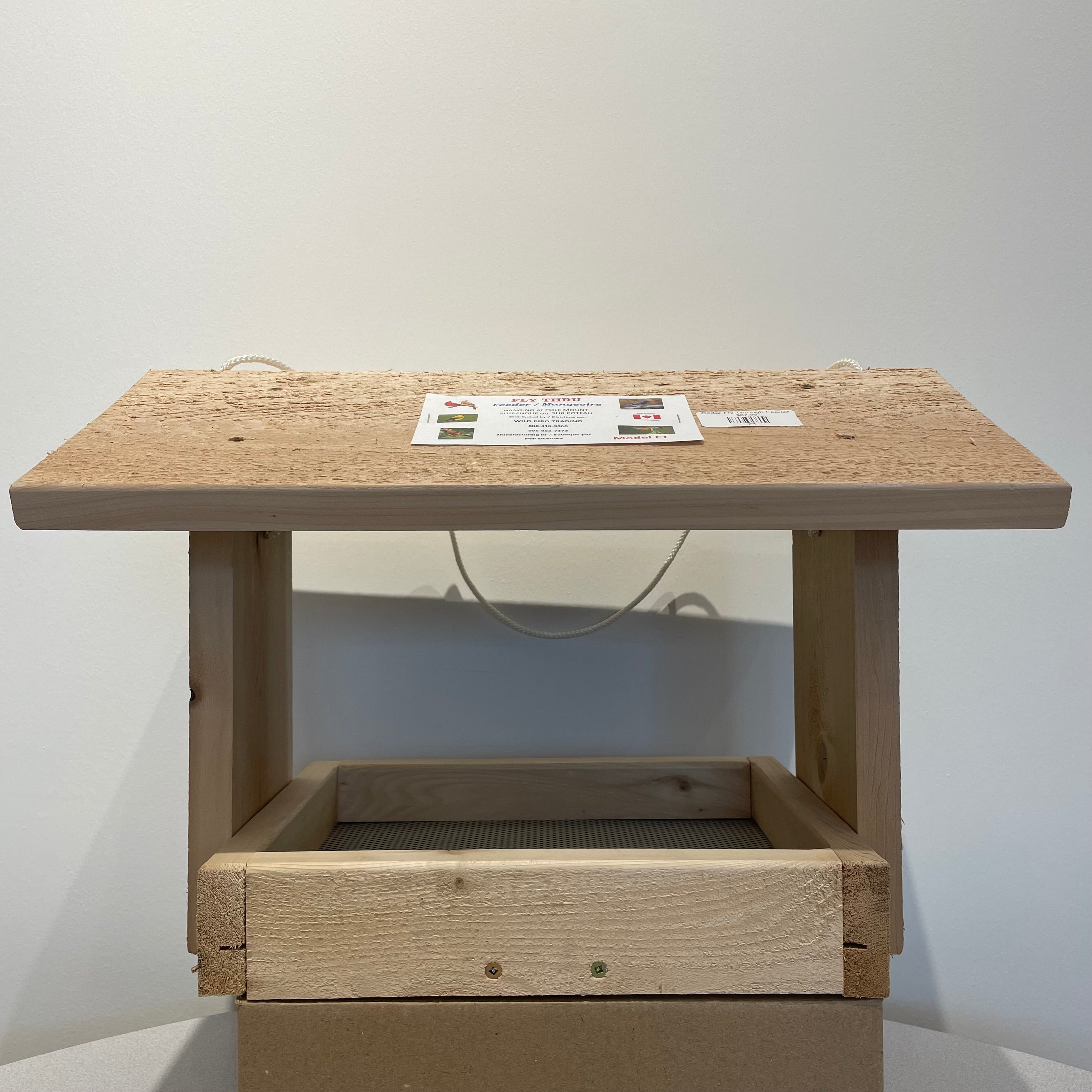 Cedar Fly Through Feeder – Birders Bird Supply & Gift Store